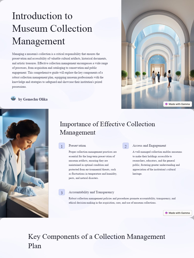 Museum Collection Management Guide | PDF | Museum | Museology