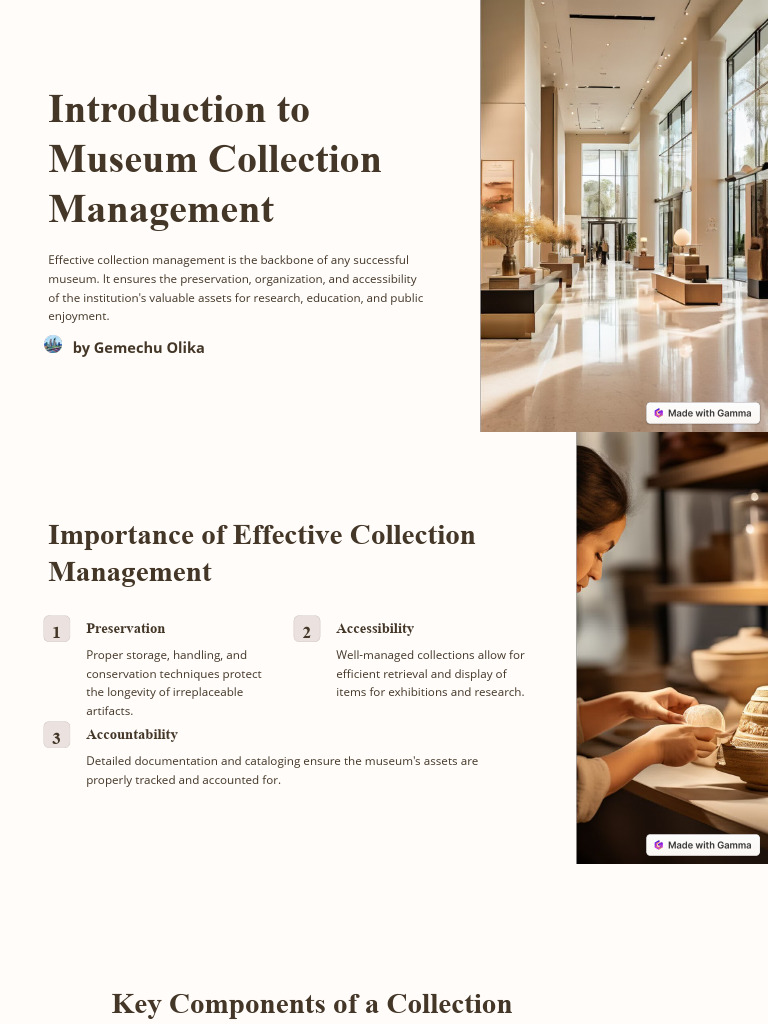 Introduction To Museum Collection Management | PDF | Museum ...