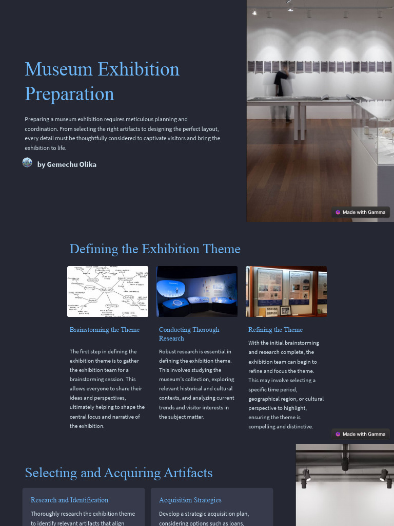Museum-Exhibition-Preparation | Download Free PDF | Museum | Multimedia
