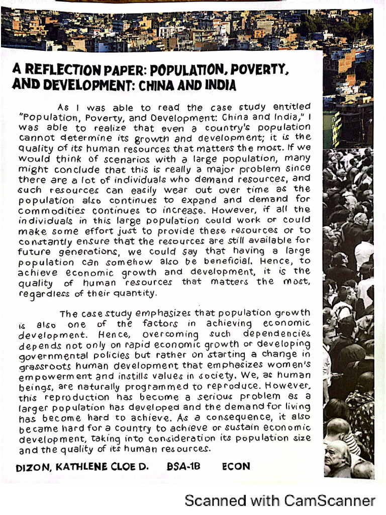 Econ Case Study No.6 Reflection | PDF