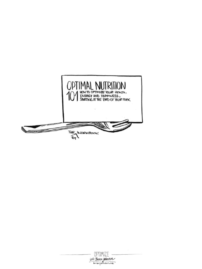 Optimal Nutrition 101 Workbook | PDF | Nutrition | Diet & Nutrition