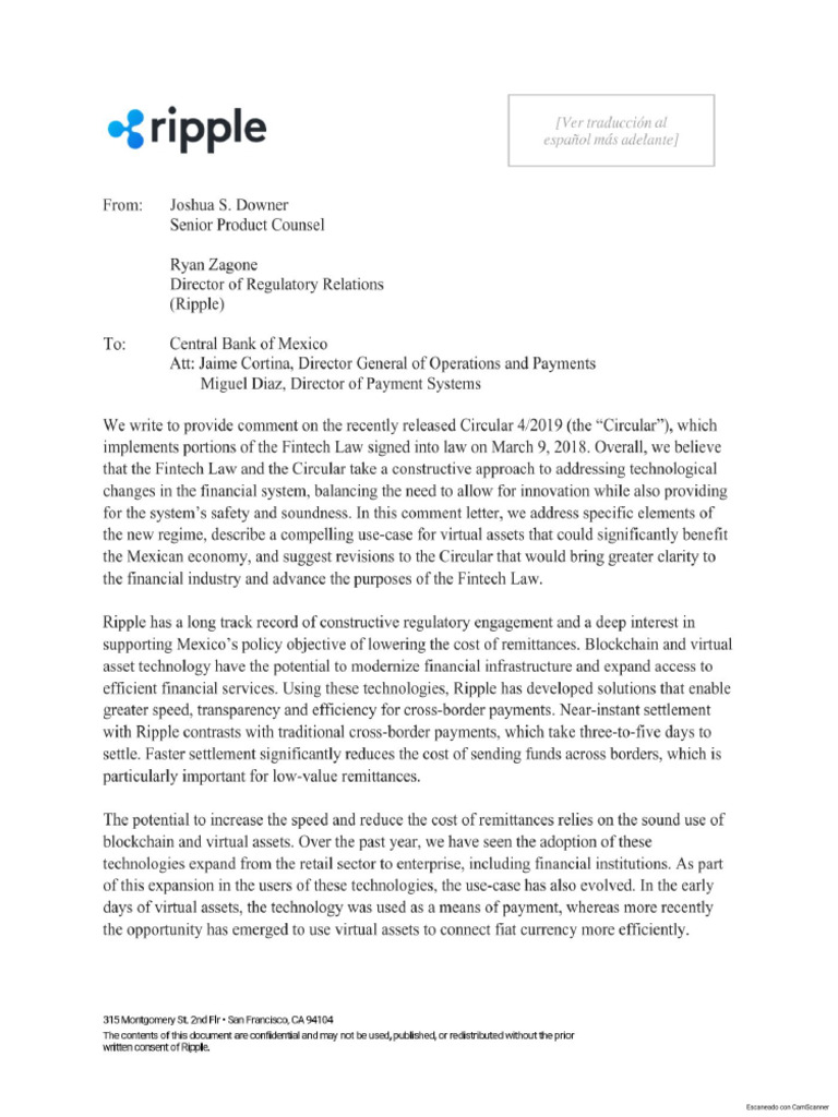 Ripple Regulaciones | PDF