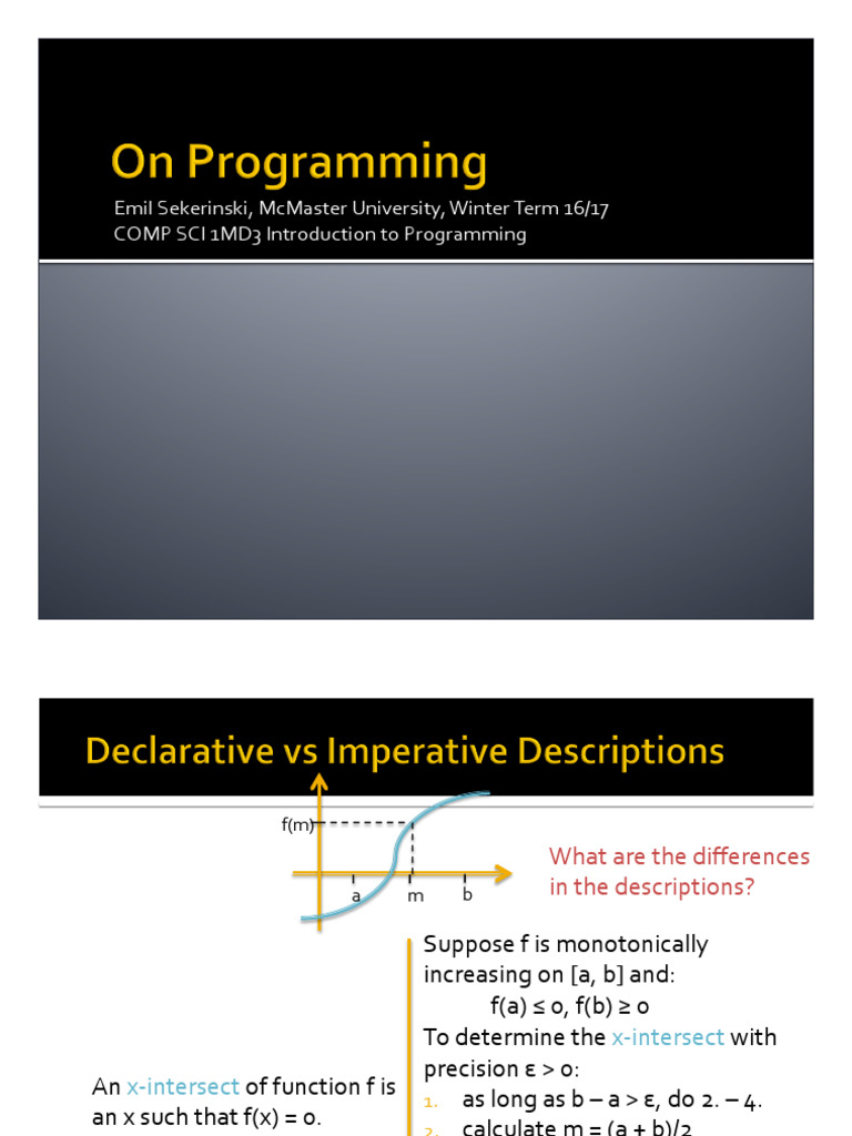 01 On Programming | Download Free PDF | Algorithms | Central Processing Unit