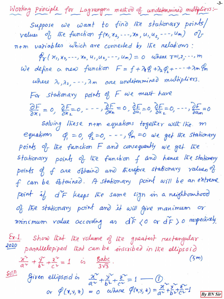 Lagranges Method 3-6 | PDF
