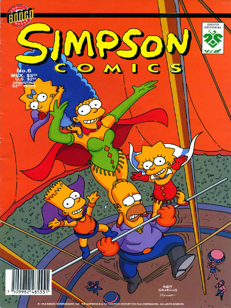 Simpson Comics 6 - El Mas Grandioso ¡OUH! Sobre La Tierra | PDF