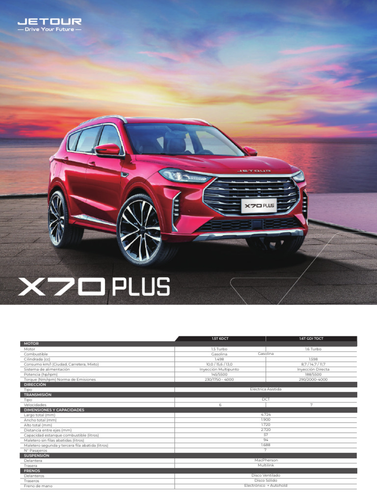 Jetour - FT x70 Plus | PDF | Inyección de combustible | Vehículos terrestres