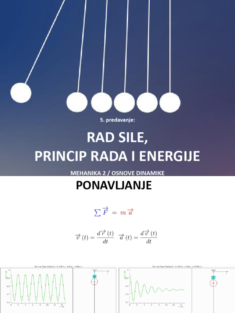 rad sile i princip rada i energije | PDF