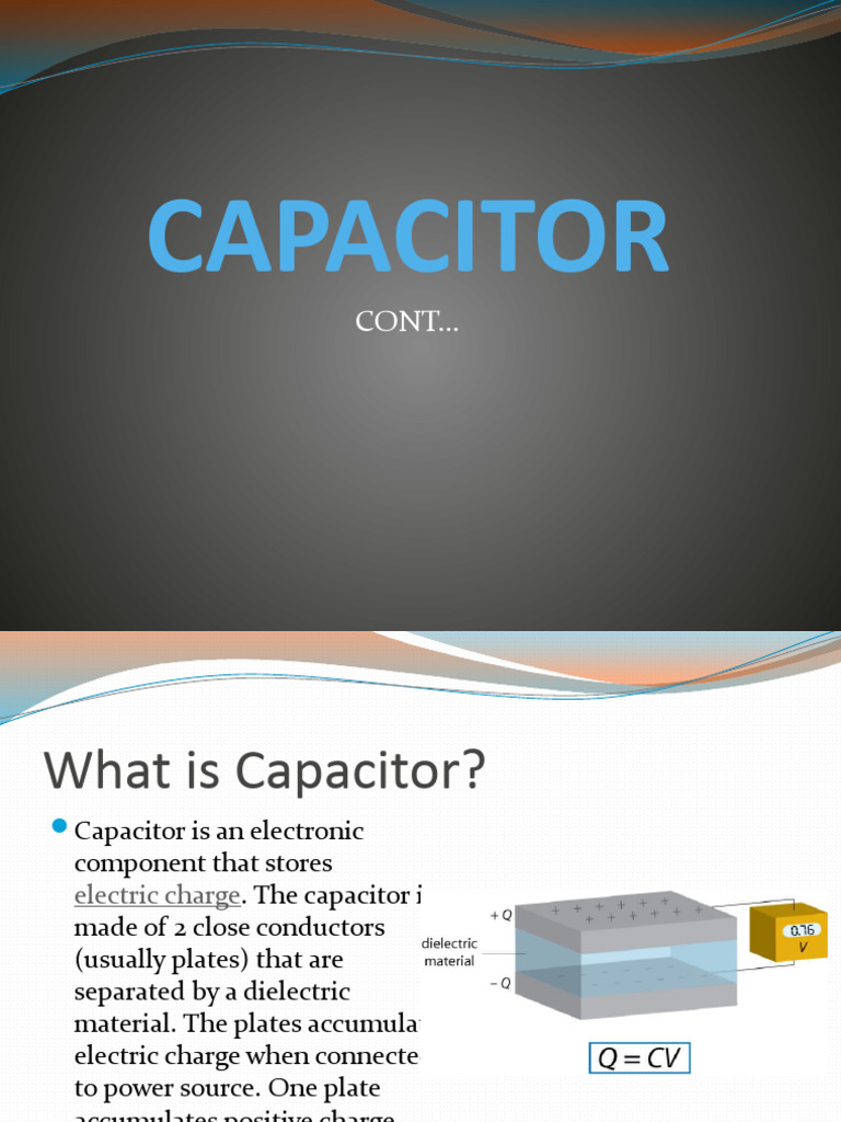 Capacitor | PDF | Capacitor | Electric Power