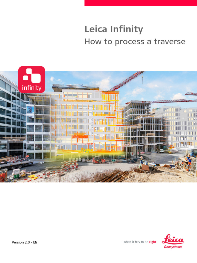 Leica Infinity Traverse Processing Guide | PDF | Accuracy And Precision ...