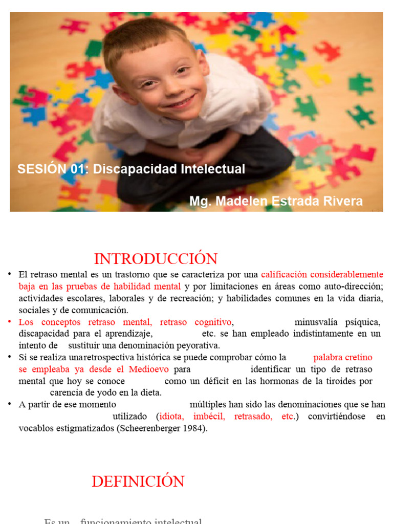 Discapacidad Intelectual: Definición y Clasificación | PDF ...