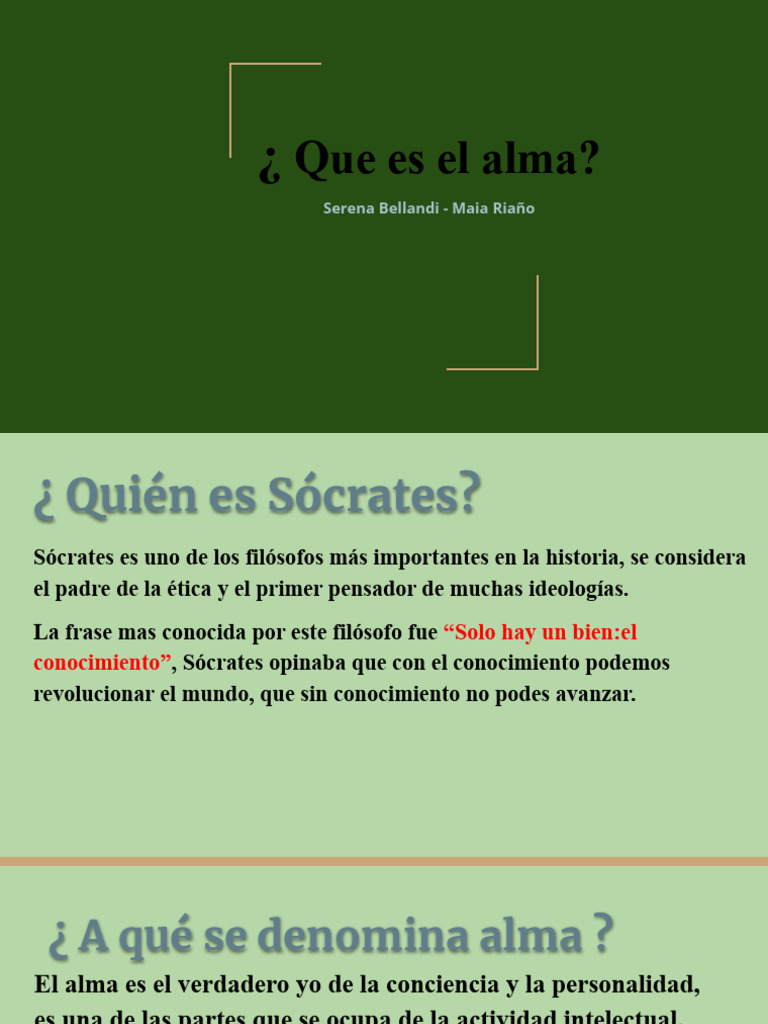 ¿ Que Es El Alma | PDF