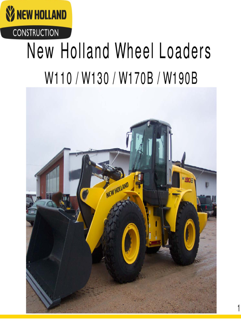 New Holland - Wheel Loaders | PDF | Manual Transmission | Loader ...