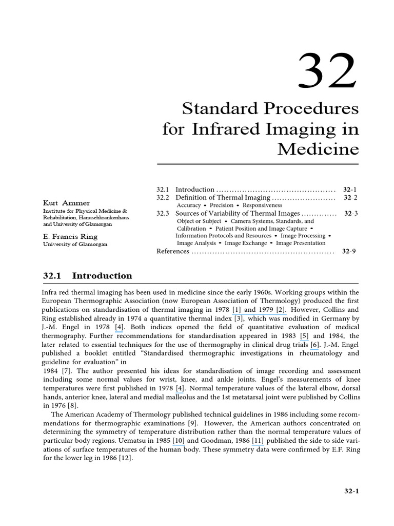 Standard Procedures For Infrared Imaging | PDF