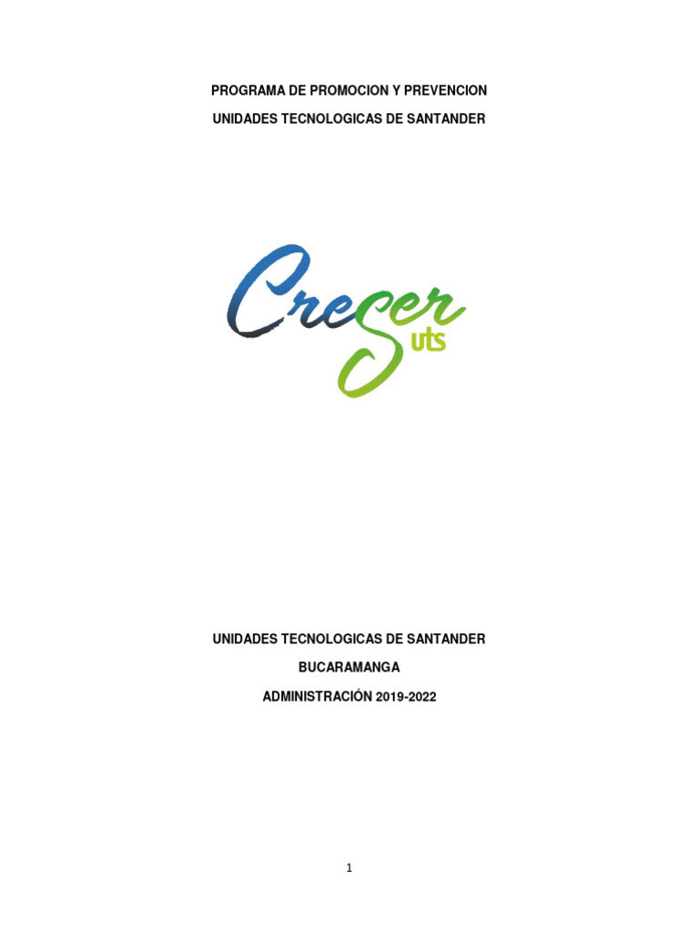 Ejemplo 2 Programa de Promocion y Prevencion 2019 2020 | PDF | Suicidio | Violencia
