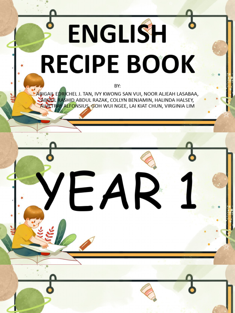English Recipe Book - Words Only | PDF | Cuisine | Foods