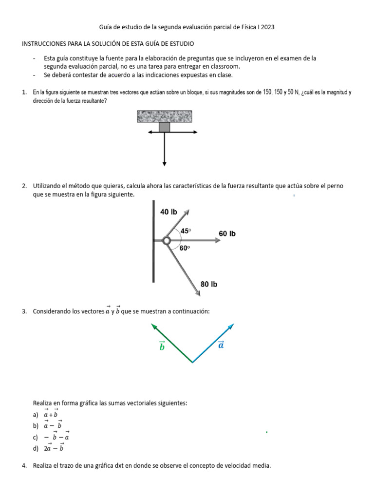 Gu-A de La 3a Evaluaci-N CEySIM 2024 | PDF | Velocidad | Vector Euclidiano