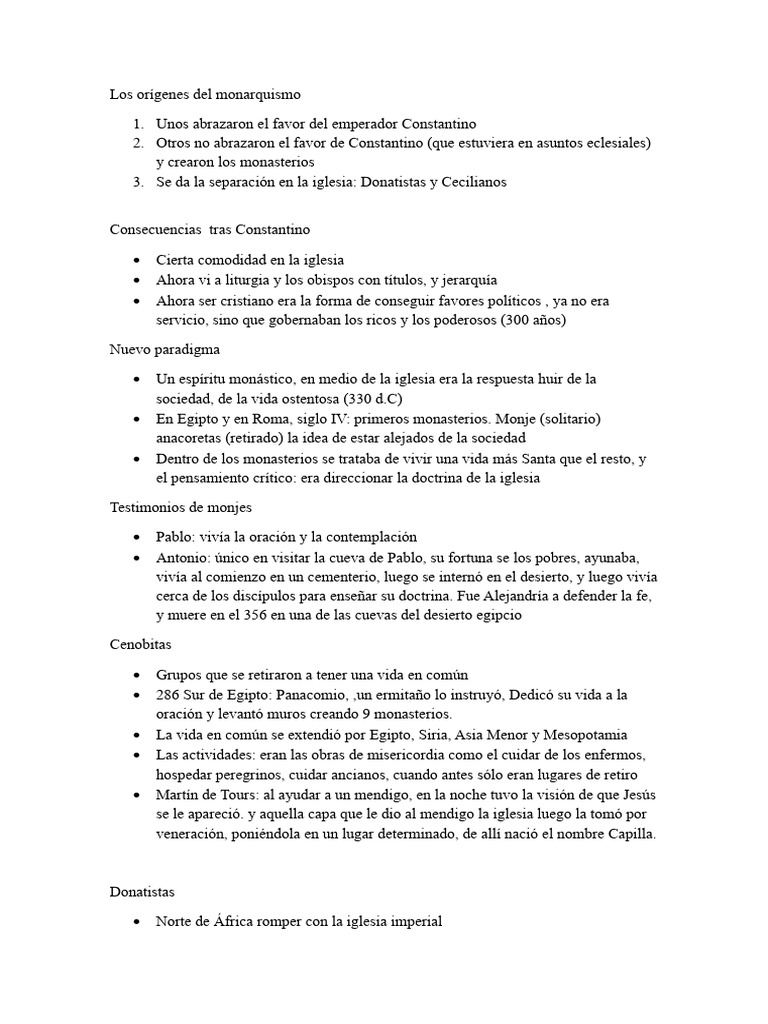 Los Orígenes Del Monarquismo | PDF | Monasterio | Iglesia Católica