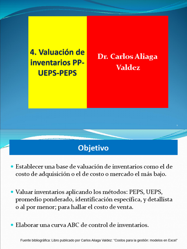 4 Valuación de inventarios PP UEPS PEPS | Descargar gratis PDF | Valoración (Finanzas) | Al por ...