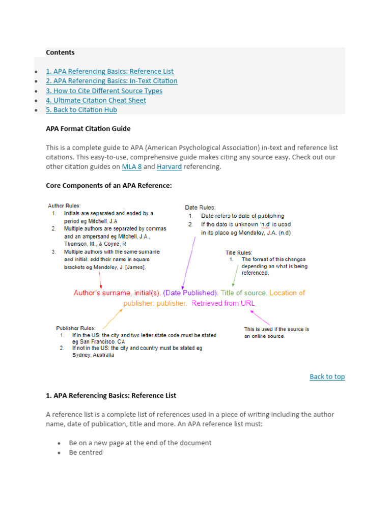 APA Style | PDF | Citation | Apa Style