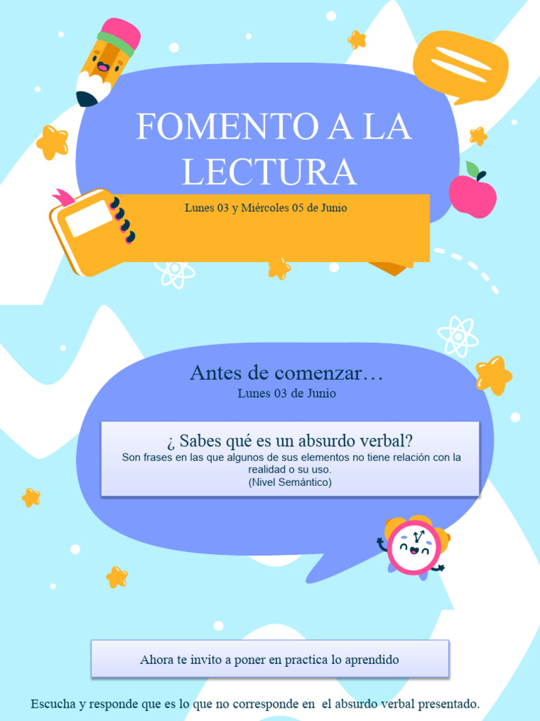 Fomento Lector 03 - 05 de Junio | PDF