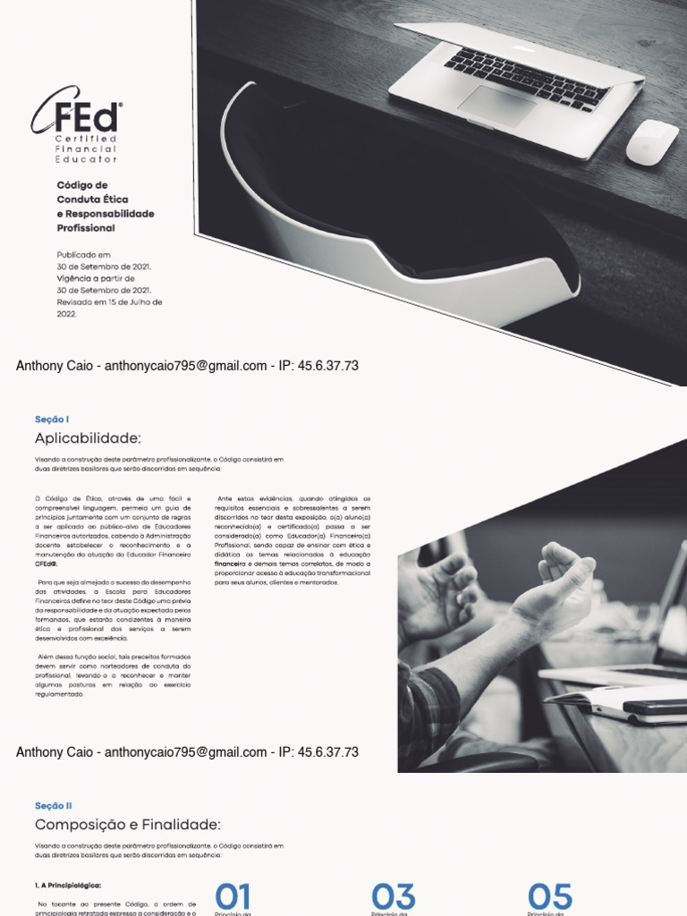 CFEd - Código de Ética 2022 | PDF