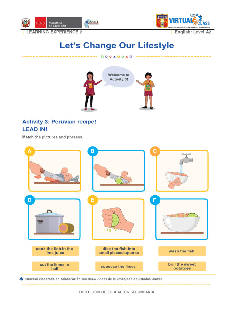 Learning Experience 2 Activity 3 A2 Pdf Foods Cooking
