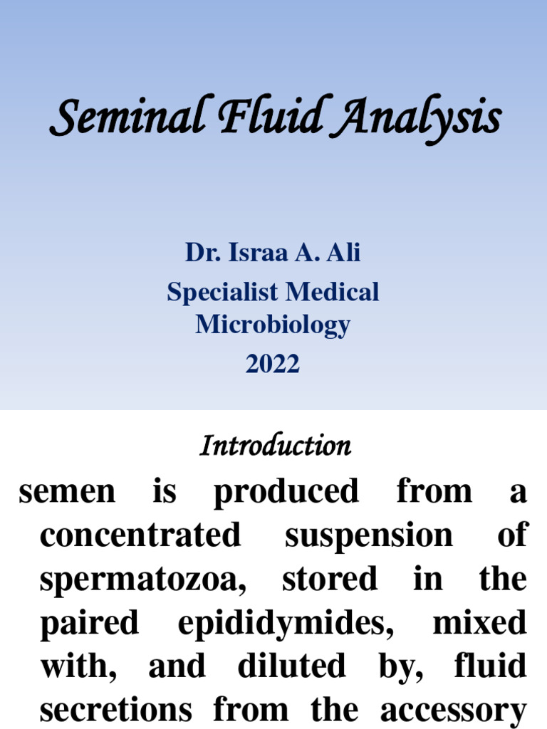10-Seminal fluid Analysis | Download Free PDF | Semen | Sexual Health
