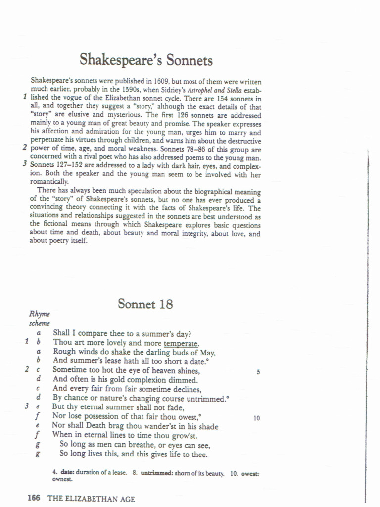 Shakespeare's Sonnets | PDF