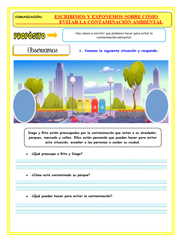 U3 S5 FICHA D3 COM ESCRIBIMOS Y EXPONEMOS SOBRE CÓMO EVITAR LA ... U3 S5 FICHA D3 COM ESCRIBIMOS Y EXPONEMOS SOBRE CÓMO EVITAR LA ...