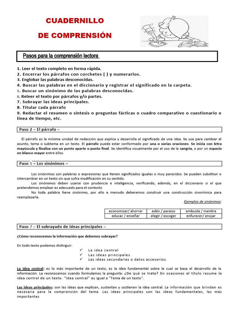 Sinónimos y comprensión lectora | PDF | Poesía | Vanguardia