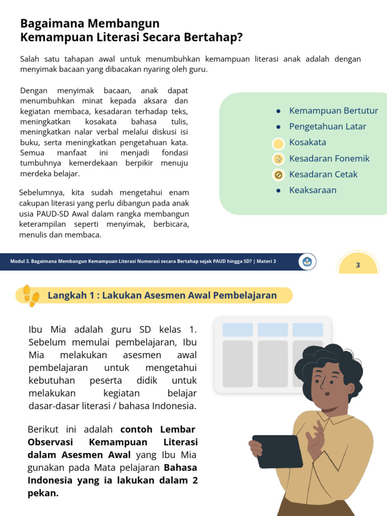 Strategi Literasi Bertahap PAUD-SD | PDF | Karier & Perkembangan ...