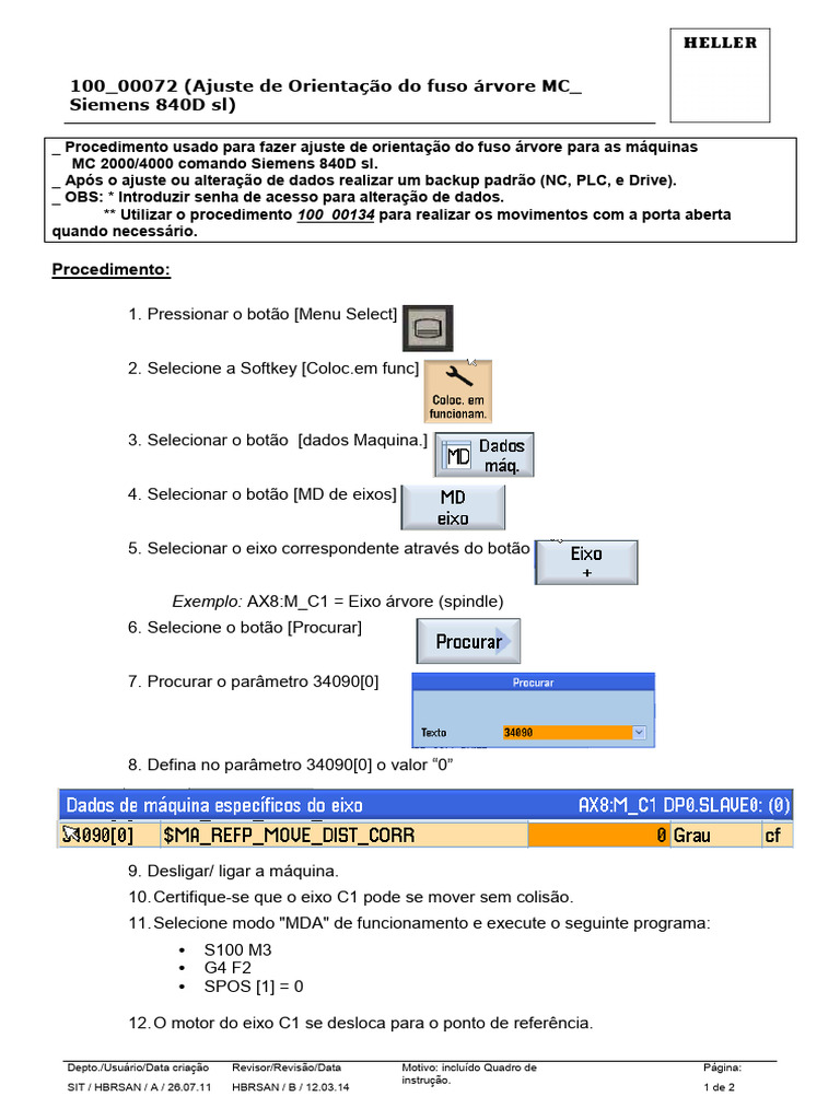 6-100 - 00072 (Treinamento - Ajuste de Orientação Do Fuso Árvore MC ...
