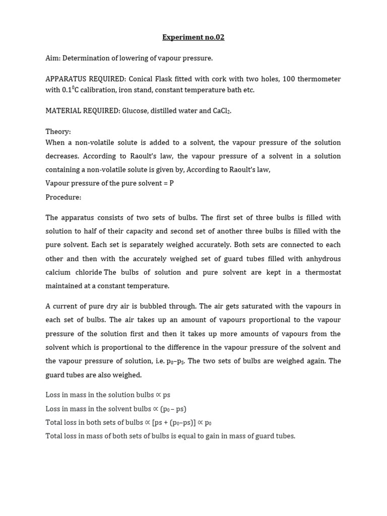 Expt No 02 | PDF | Continuum Mechanics | Physical Chemistry