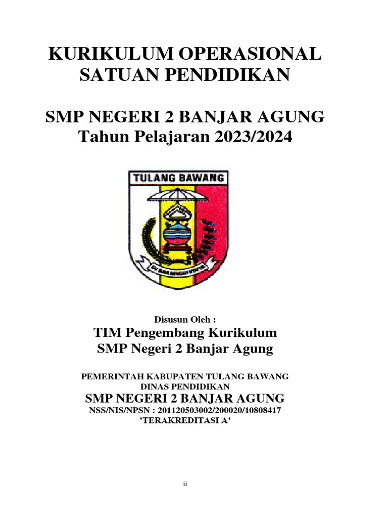 Kosp SMP Negeri 2 Banjar Agung | PDF