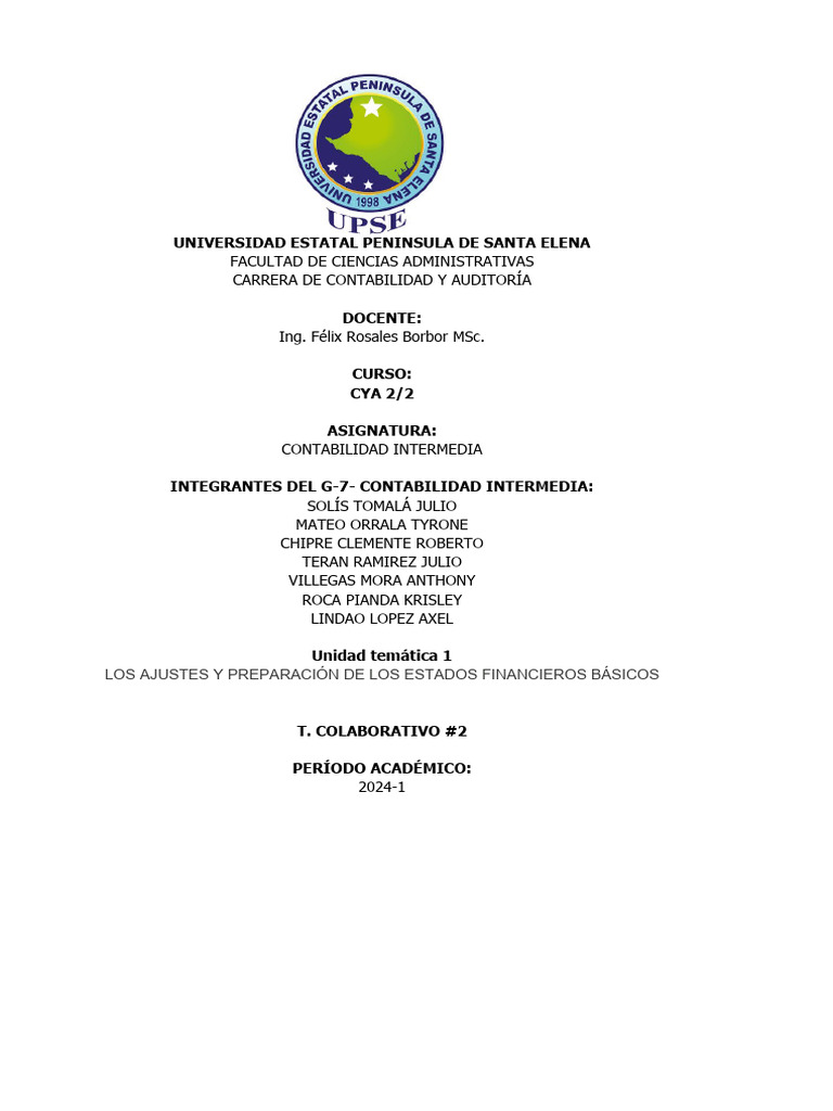 T.C #2 Empresa Tarea Grupal - Grupo 7 | PDF | Contabilidad | Depreciación