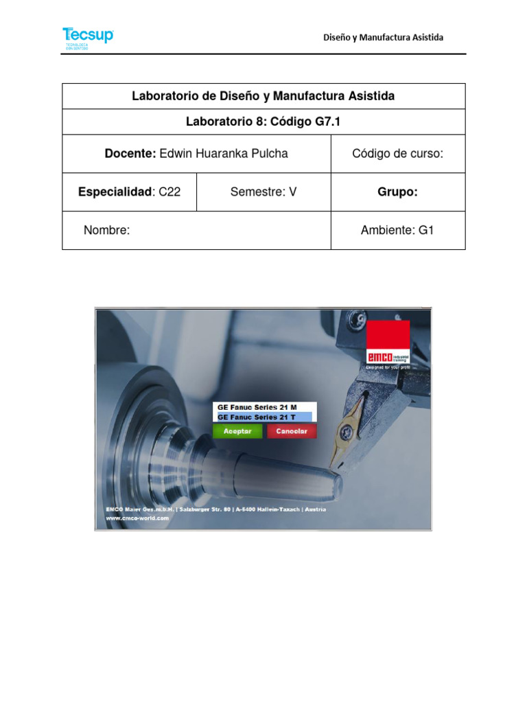 Lab 08 Codigo G7.1 Bloque 2 DMA 2024-1 | PDF | Ingeniería | Sector secundario de la economía
