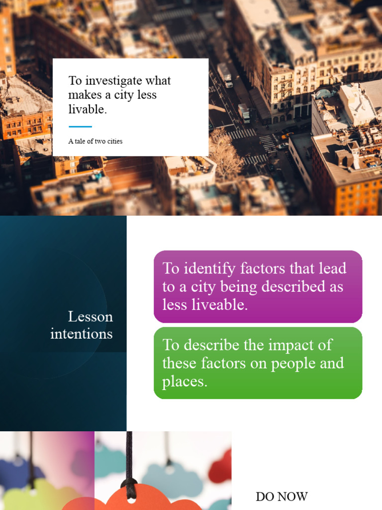 To investigate what makes a city less livable - Case study | PDF ...