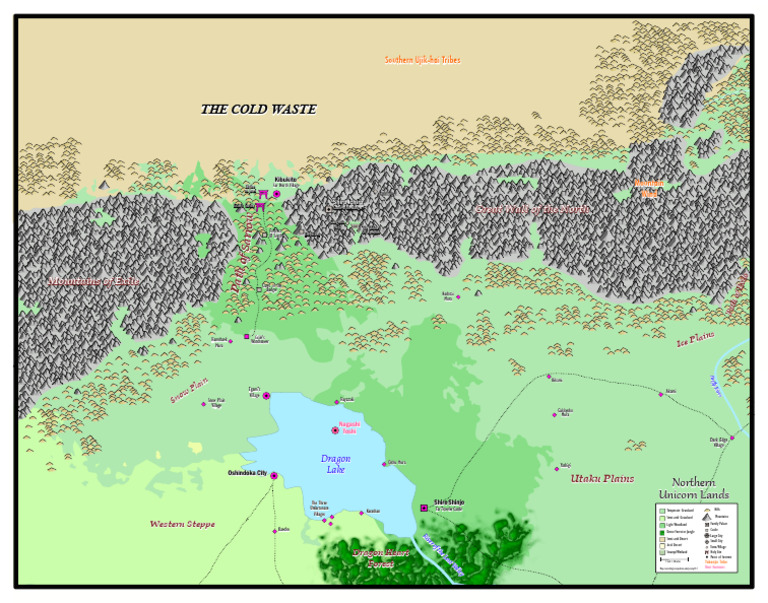 Mapa Alternativo Unicornio Norte | PDF | Landscape | Earth Sciences