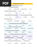 ENGLISH EXERCISE For FINAL EXAM S3 | PDF