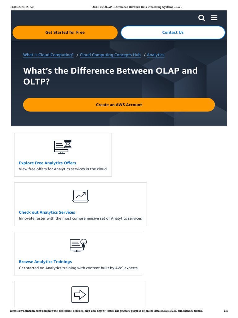 OLAP vs OLTP: Key Data Processing Differences | PDF | Information Technology Management ...