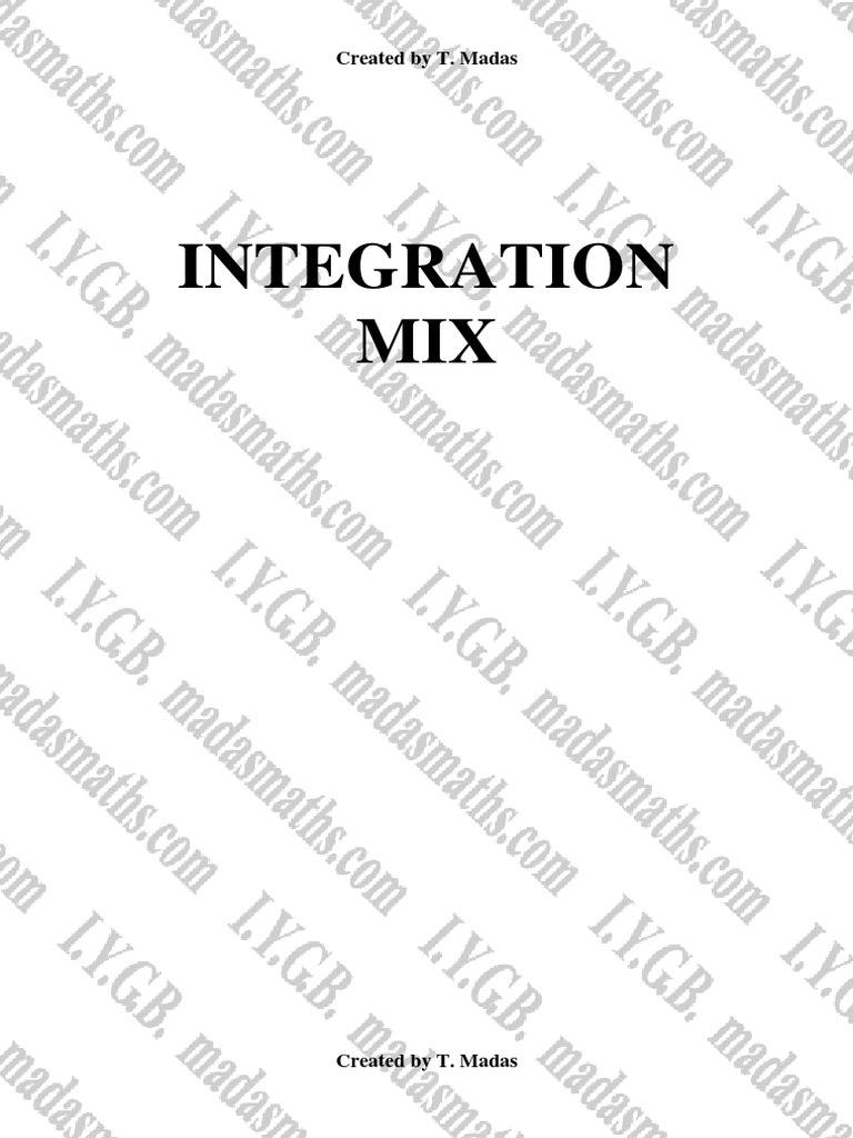 Integration Indefinite Mix | PDF