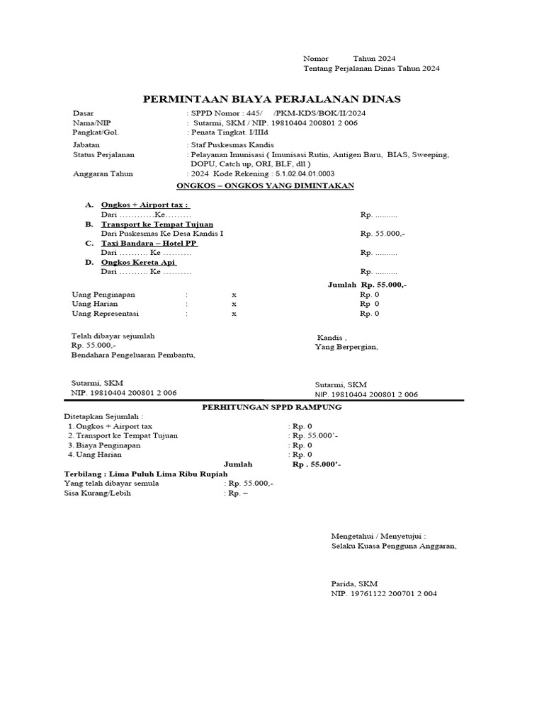 PERJADIN BOK 2024 Fix Terbaru | PDF