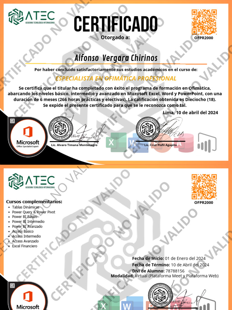 Modelo_Ofimática_Atec | PDF | Gestión de tecnología de la información | Software