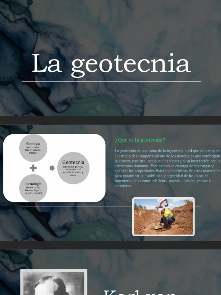 La Geotecnia | PDF | Fundación (Ingeniería) | Ingeniería geotécnica