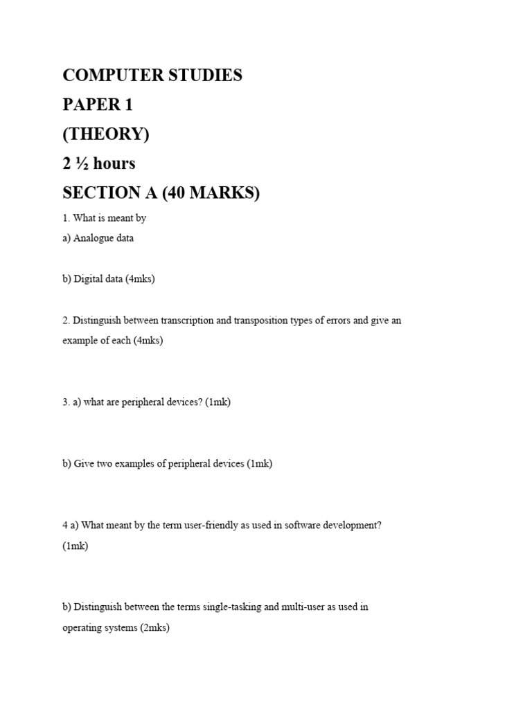 Form 4 End Term 1 Comp Q | PDF | World Wide Web | Internet & Web Form 4 End Term 1 Comp Q | PDF | World Wide Web | Internet & Web