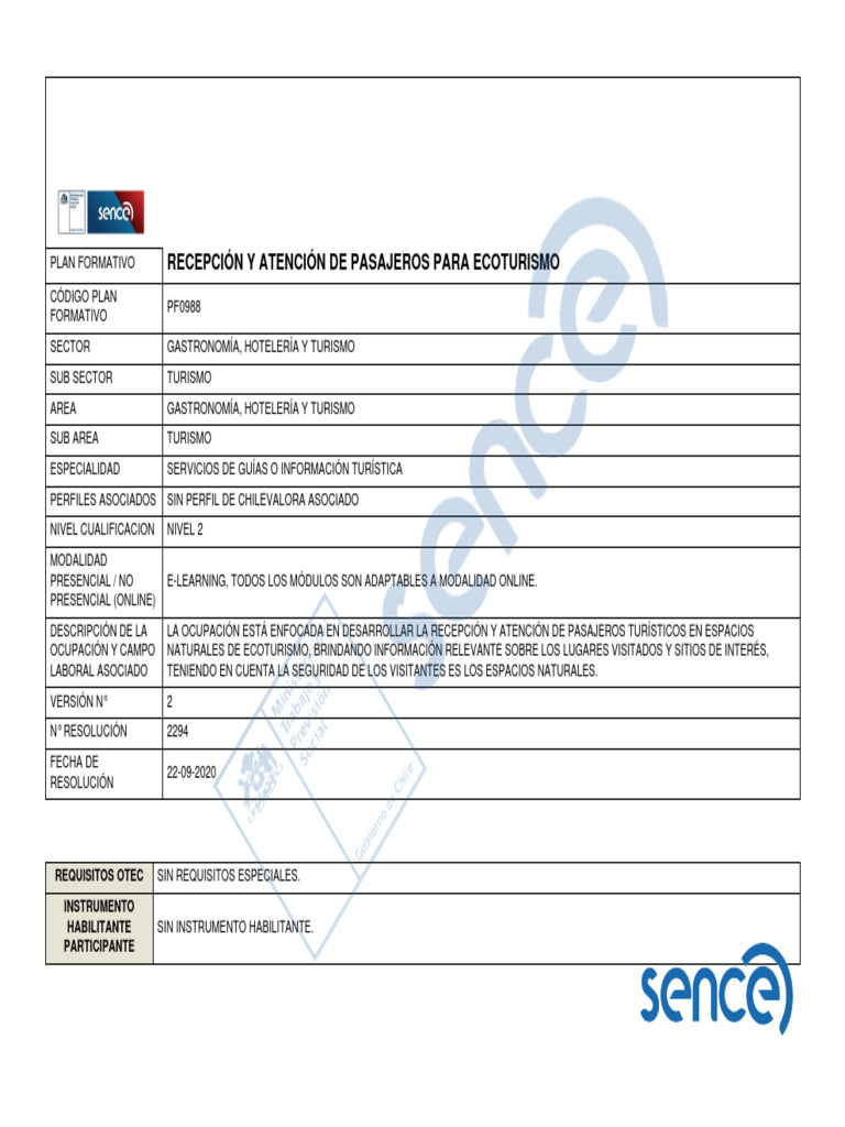 Recepci N y Atenci N de Pasajeros para Ecoturismo 28032024 | PDF | Turismo | Evaluación