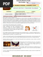 Ficha de Trabajo 3 EDA 4 DPCC | PDF | El embarazo | Adolescencia