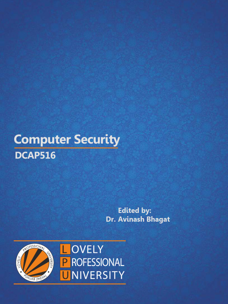 Dcap516 Computer Security | PDF | Information Security | Security