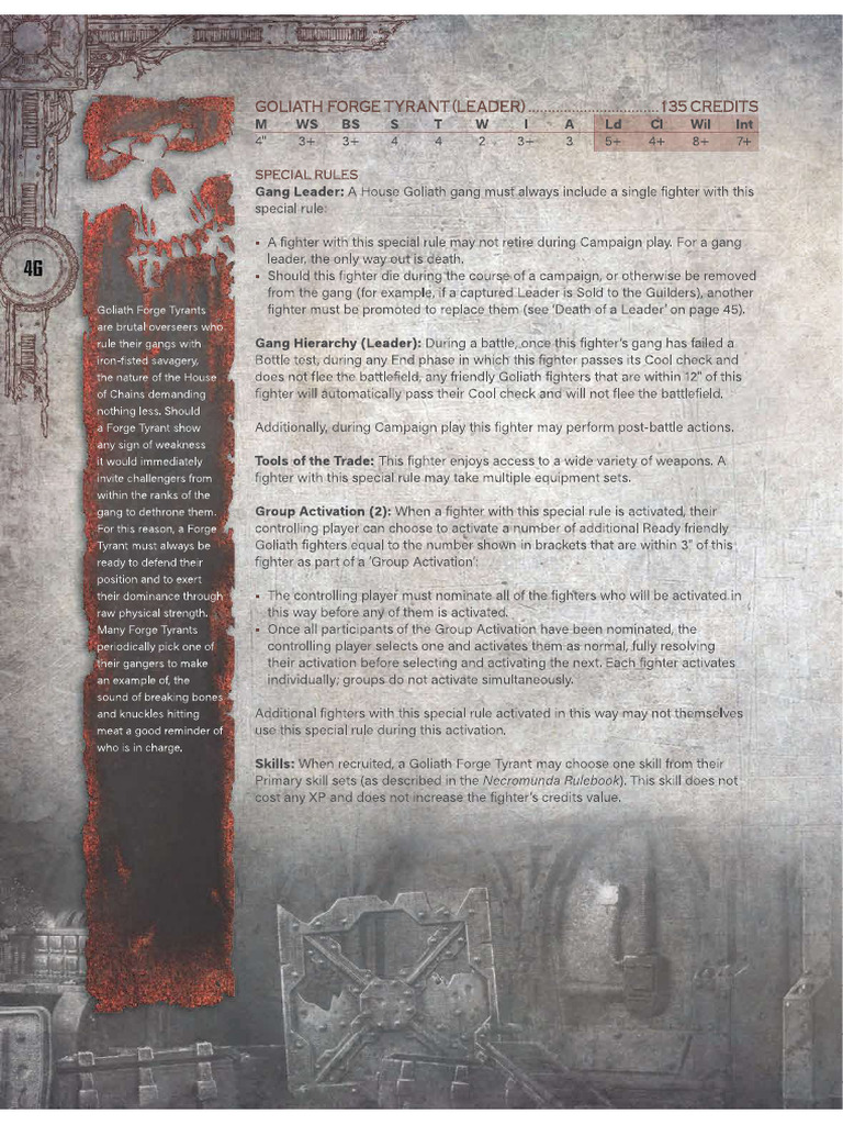 Classic Campaign - Goliath | PDF