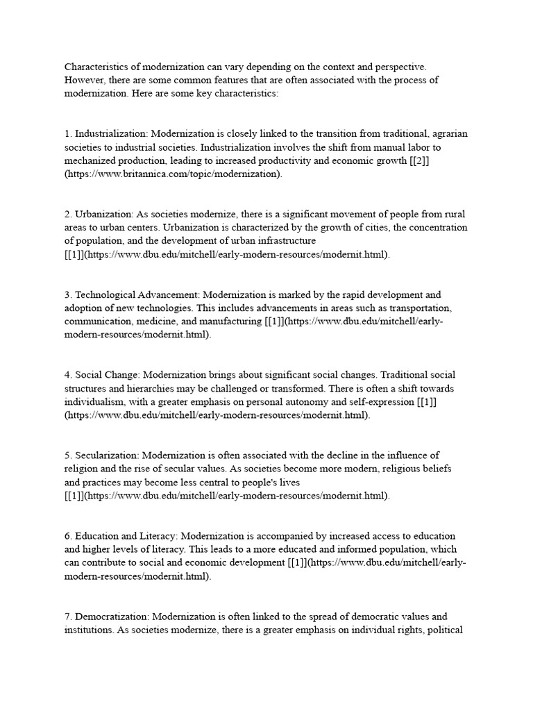 Social Political Change and What Anisation | PDF | Modernization Theory ...